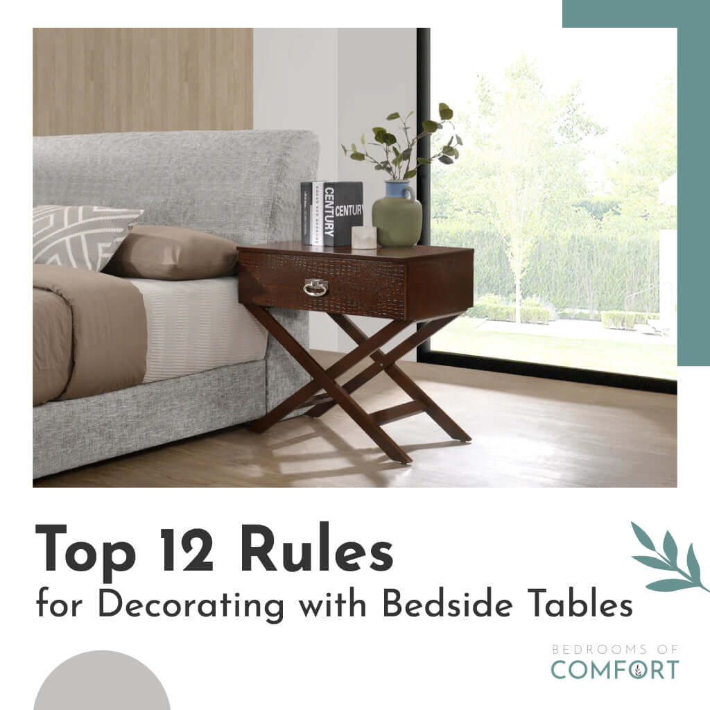 Top 12 Rules for Decorating with Bedside Tables – Bedrooms of Comfort